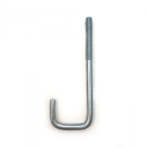 M8 Square Bend Hook Bolt - 40mm Width x 120mm Length